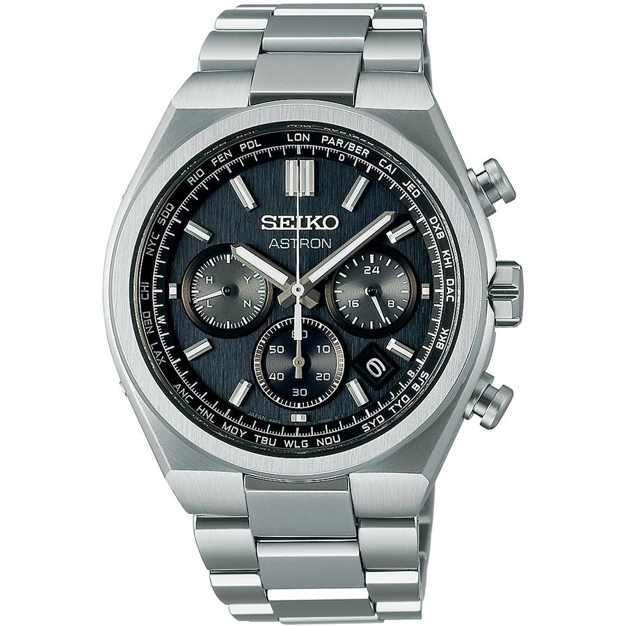 Seiko Astron Nexter World Time Chronograph SBXY097 Men's Solar-Powered ...